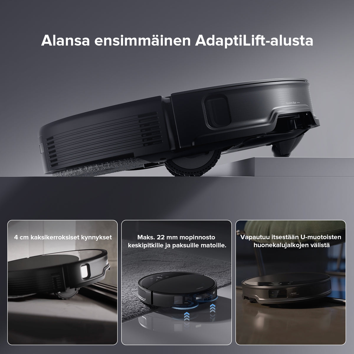 【Ennakkomyynti】Roborock Saros 10R -robotti-imuri monitoimitelakalla 4 ...